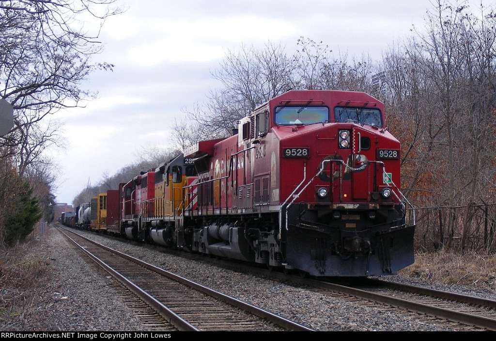Working the west end of the yard